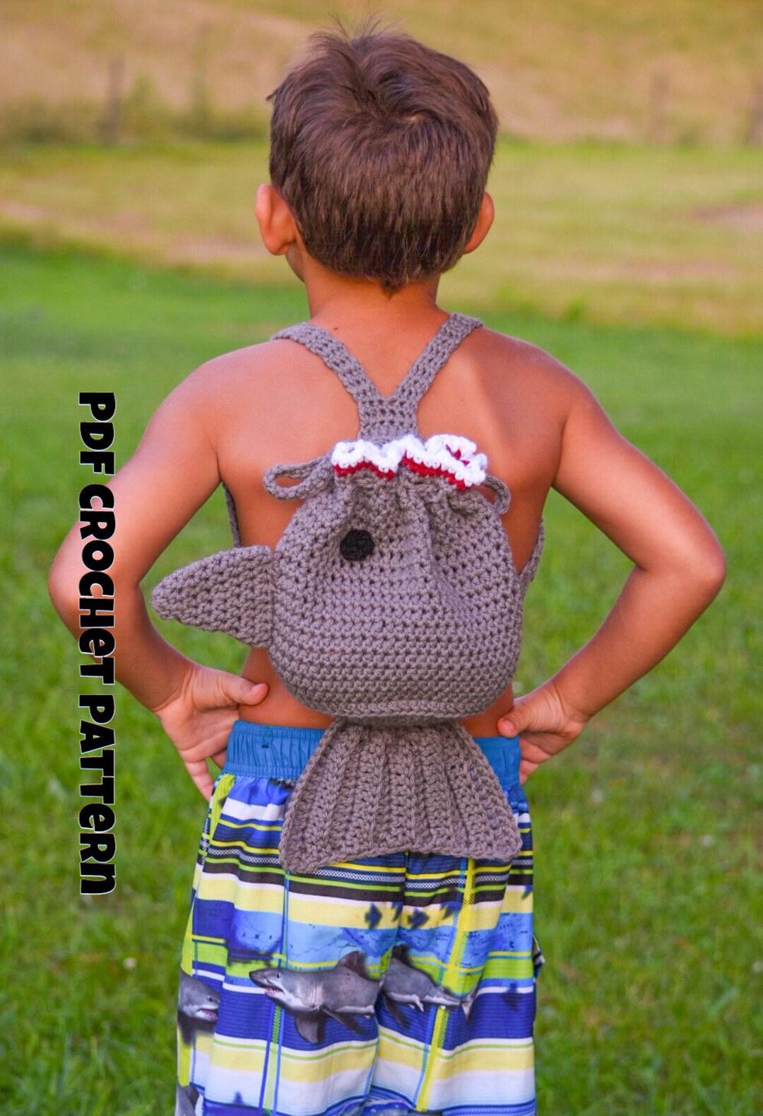 Shark Backpack Pattern - Etsy
