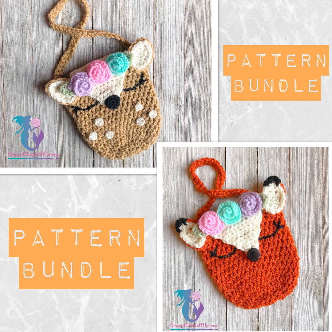Deer and Fox Purse Crochet Pattern - Etsy