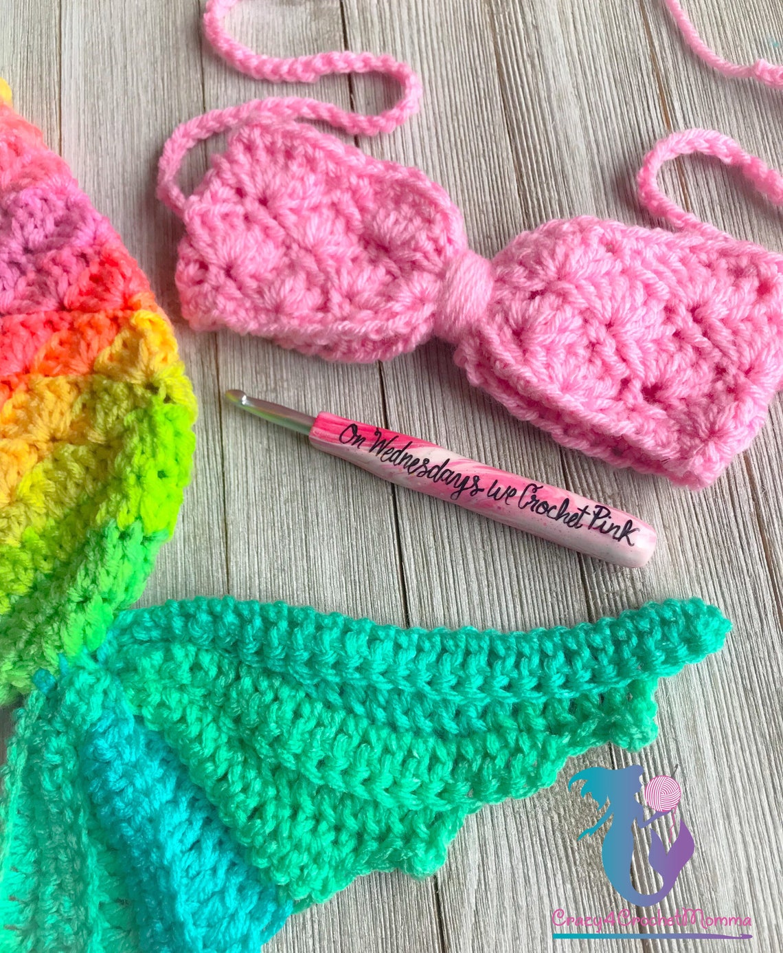 Newborn Mermaid Tail Set Pattern | Etsy