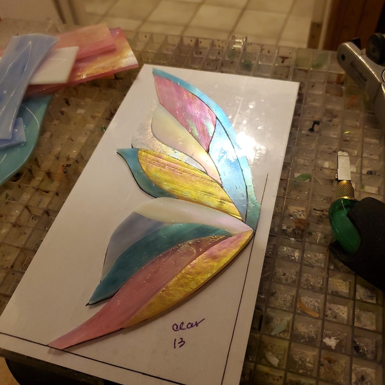 Stained Glass Fairy Wing Bookends - Etsy