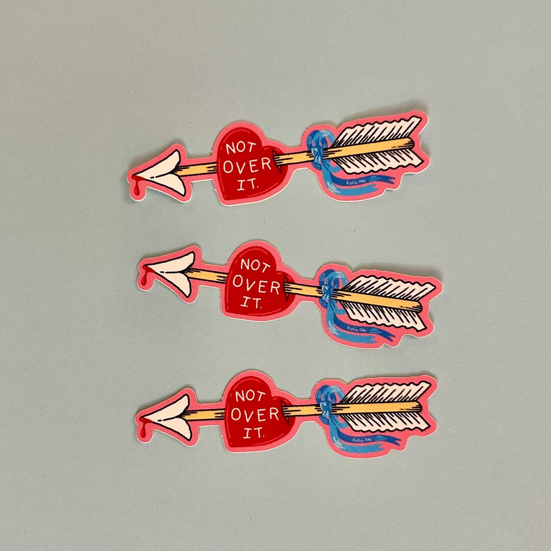 Not Over It Vinyl Sticker - Etsy