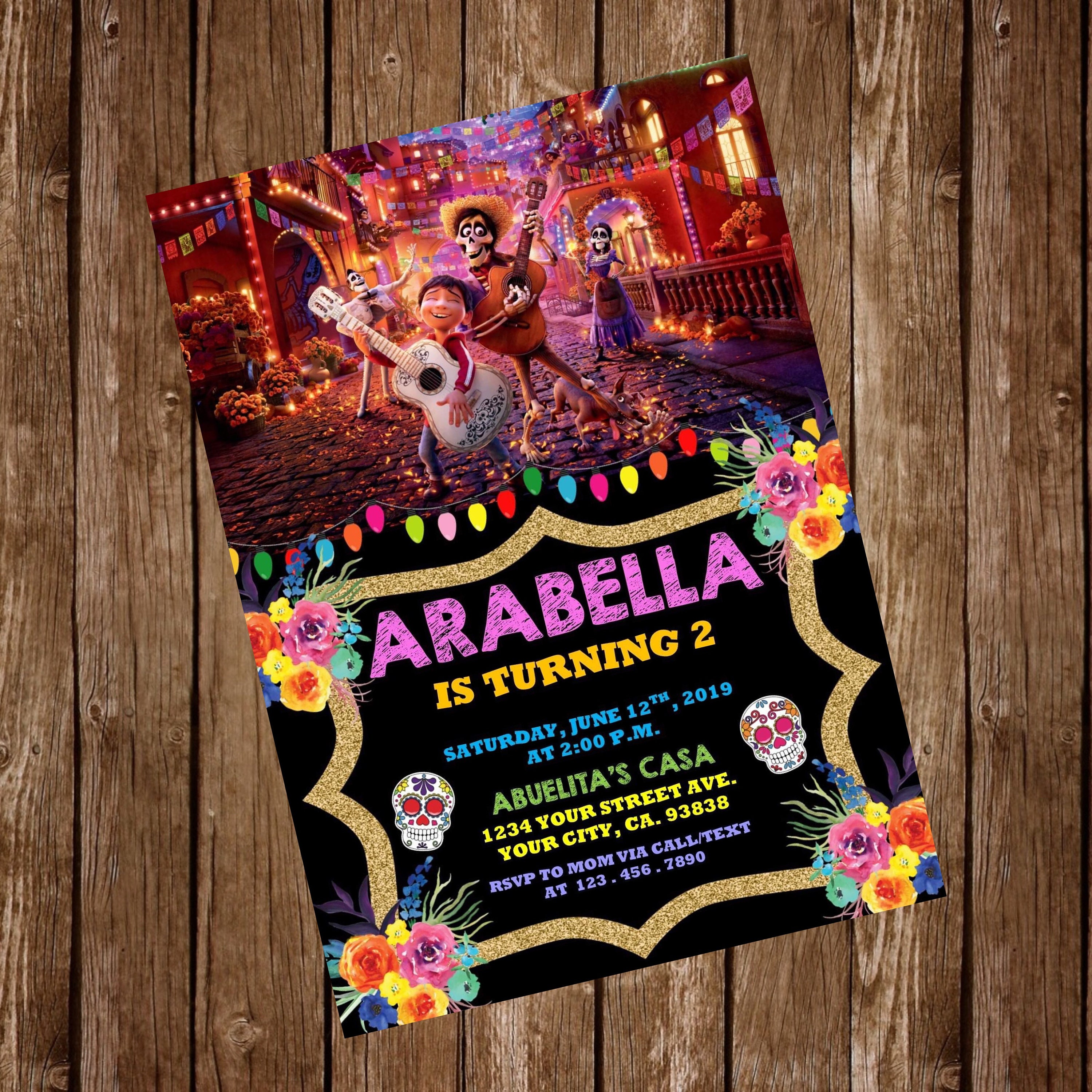 Coco Birthday Invitation • Birthday Invitation • Fun Coco Invitation ...