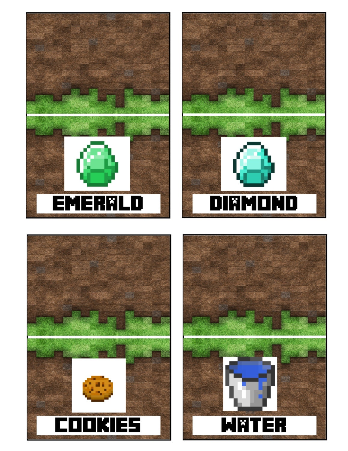 TNT Minecraft Labels Package - Instant Download - Etsy