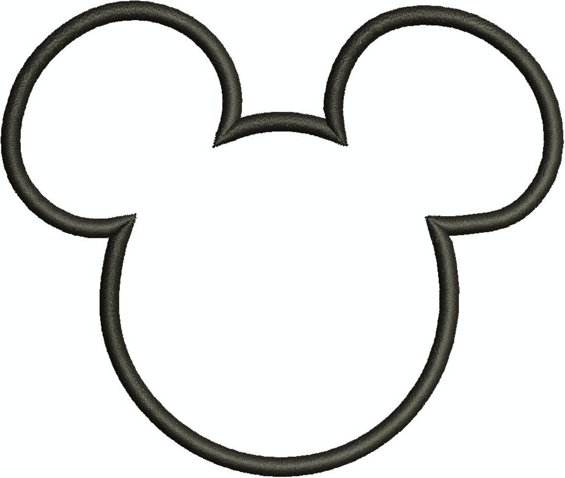 Personaje inspirado Mickey Mouse orejas cabeza aplique | Etsy