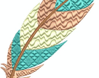 Machine Embroidery Design Feather - Etsy