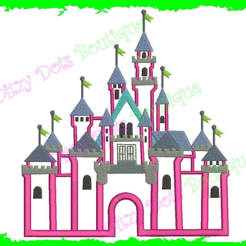 Castle Applique - Etsy