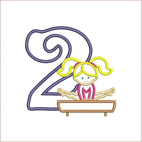 Number 2 Applique - Etsy