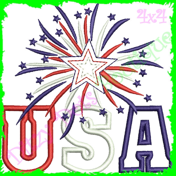 4th of July Applique - Etsy