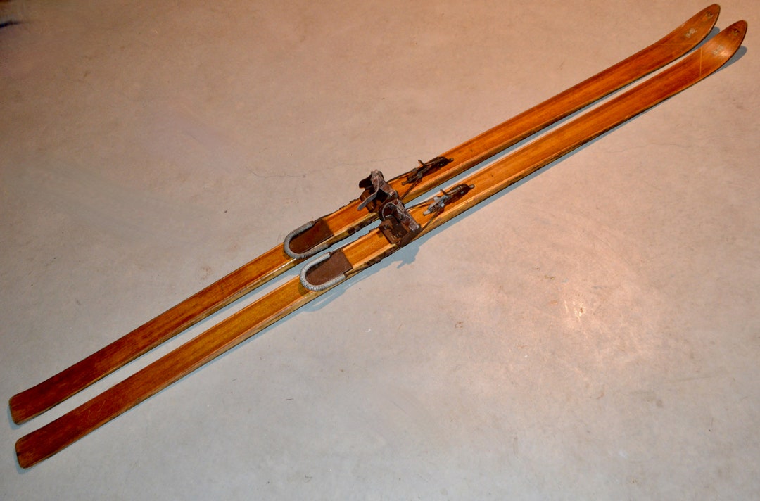 Antique Original 1937 Flexible Flyer Metal Edge Snow Skis - Etsy