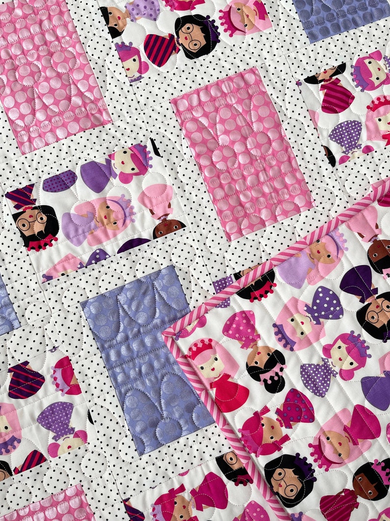 Pink and Purple Princess Quilt - Etsy