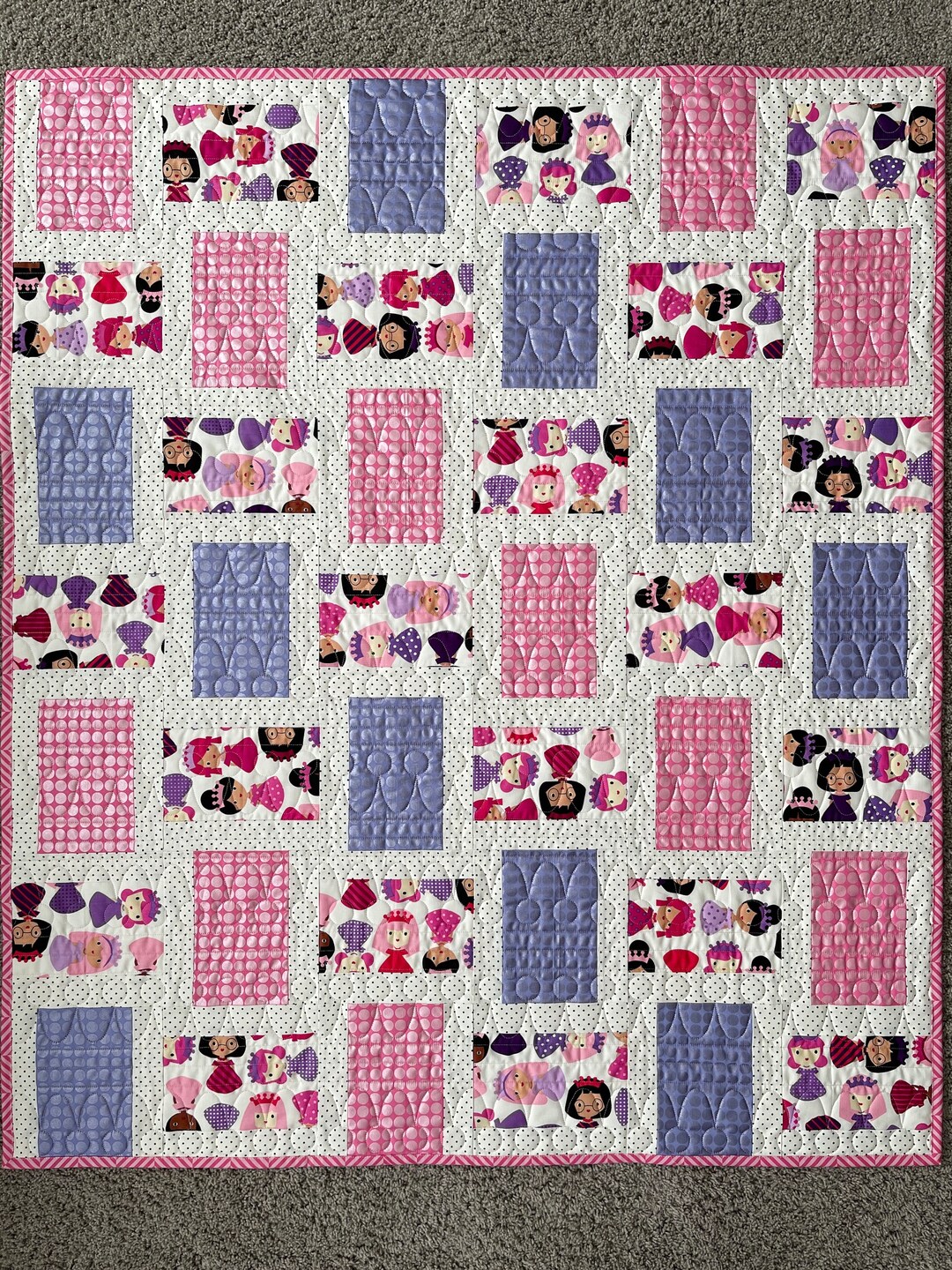 Pink and Purple Princess Quilt - Etsy