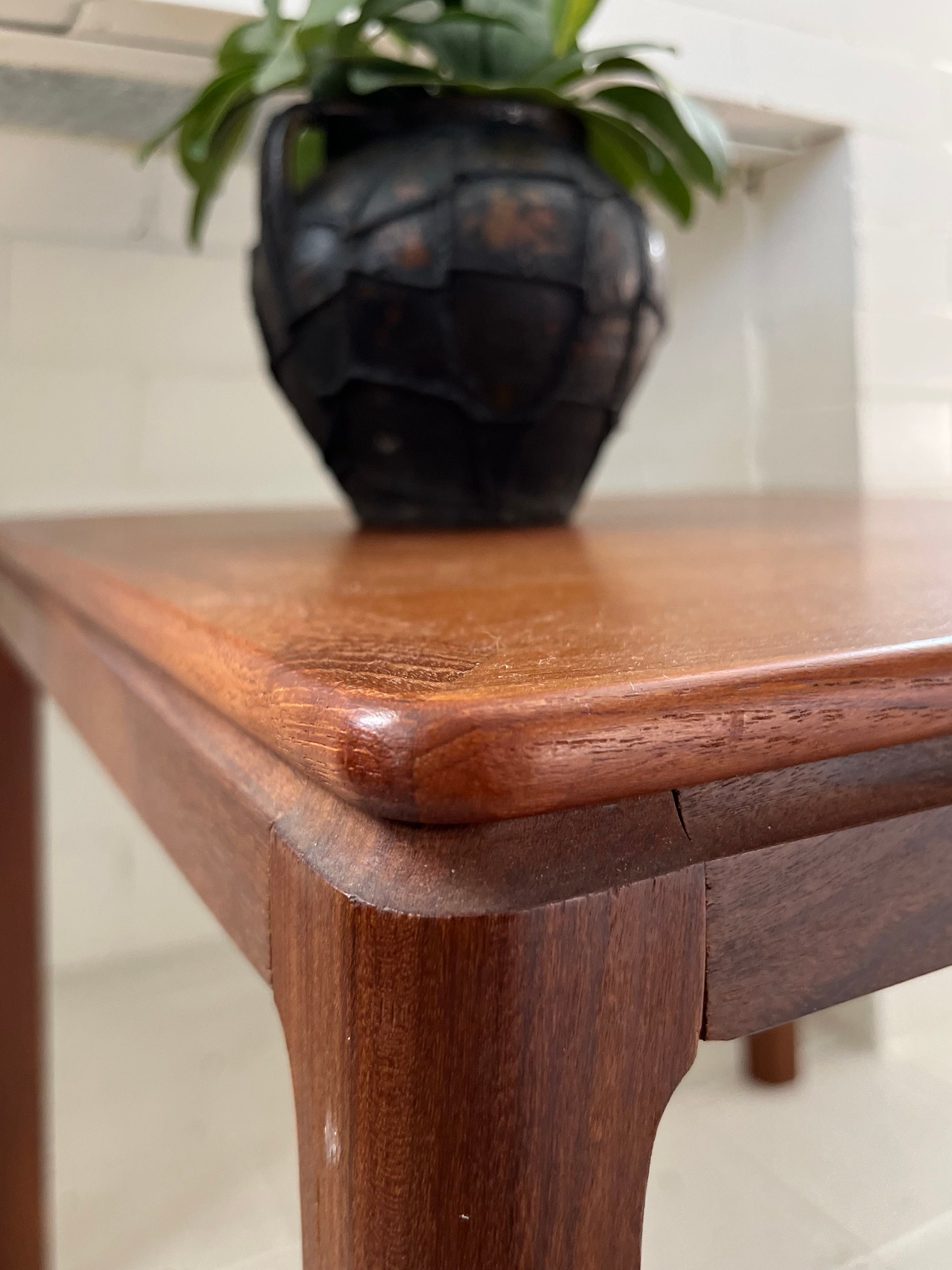 Vintage 1960s Danish Dux Solid Teak Side Table - Etsy