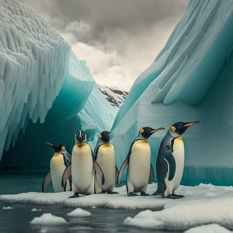 Emperor Penguins Digital Print - Etsy