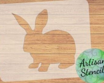 Rabbit Bunny Stencil Made From 4 Ply Mat Board-choose a - Etsy