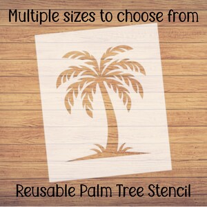 Stencils, Palm Tree Reusable Craft & DIY Painting Stencil, Multiple Sizes, Tropical Ocean Beach ...