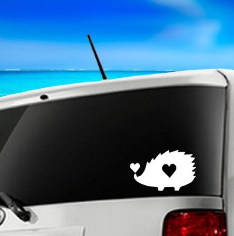 Hedgehog Car Decal Window Decal Vinyl Car Sticker Decal | Etsy