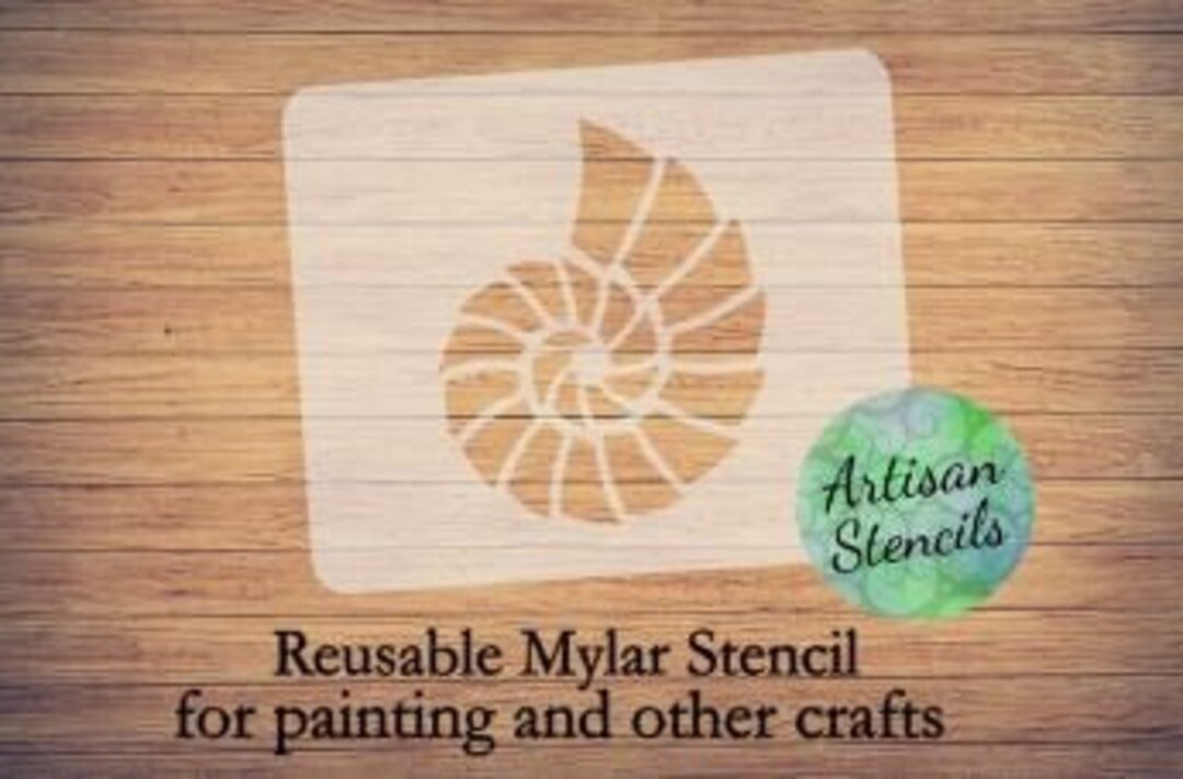 Nautilus Stencil, Reusable Wall Stencil for Painting, Cookie Stencil ...