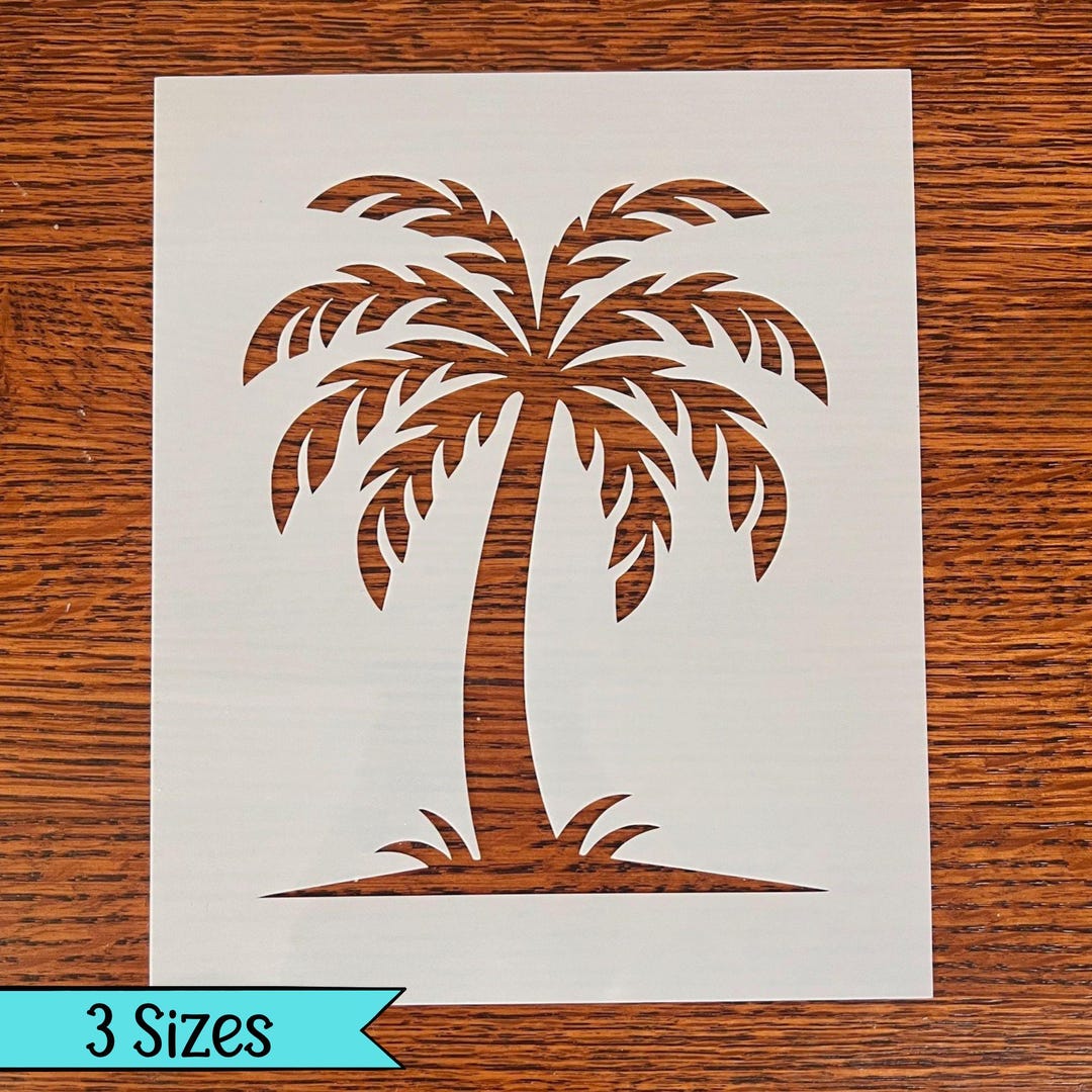 Stencils, Palm Tree Reusable Craft & DIY Painting Stencil, Multiple ...