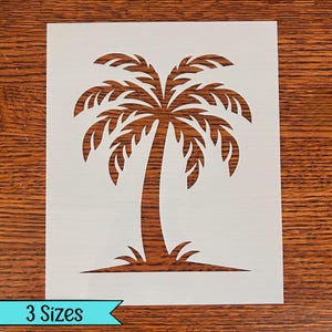 Stencils, Palm Tree Reusable Craft & DIY Painting Stencil, Multiple Sizes, Tropical Ocean Beach ...
