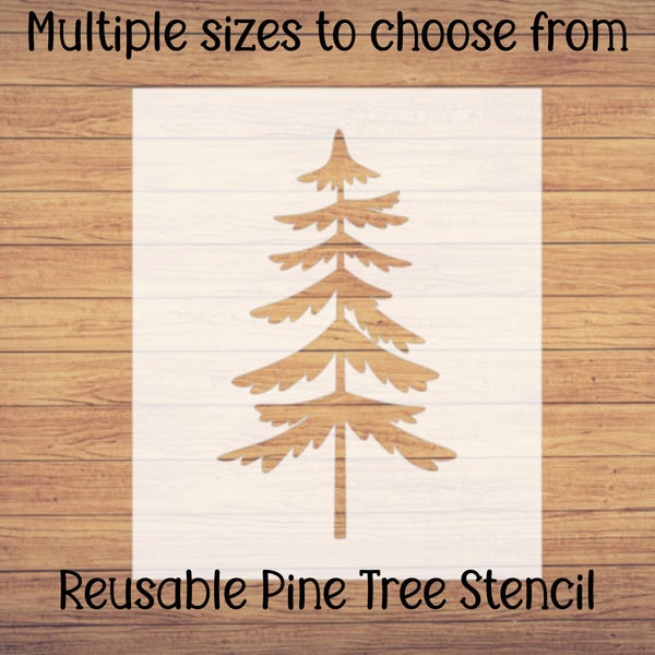 Skinny Tree Stencil - Etsy