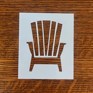 Adirondack Chair Stencil | Reusable Mylar Stencil for Wood Signs ...