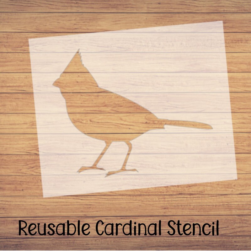 Cardinal Stencil - Etsy