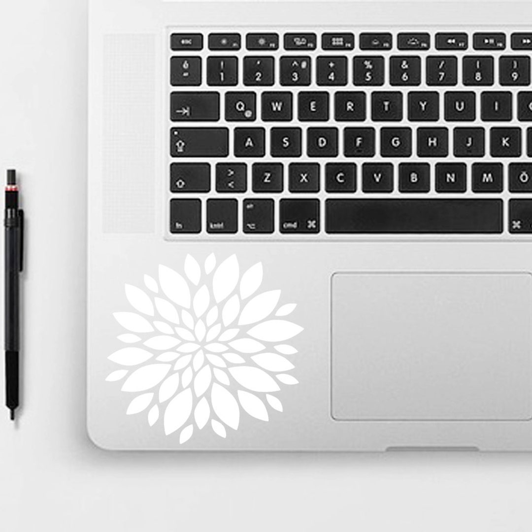 Zinnia Laptop Decal, Flower Car Decal, Vinyl Car Decal, Flower Decal - Etsy