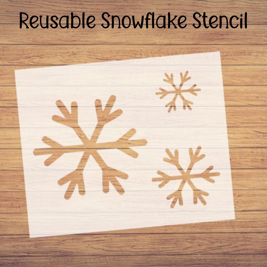 Snowflake Stencil, Reusable Snowflake Stencil, Cookie Stencil, Painting ...