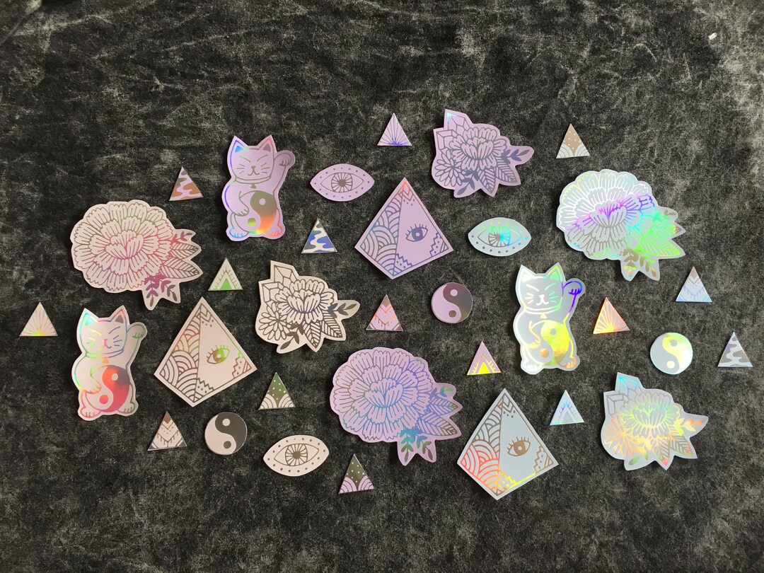 Holographic Stickers MEGA PACK! - Etsy