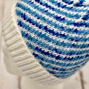 Swim Lanes Toque Knitting Pattern Colorwork Beginner Stranded - Etsy