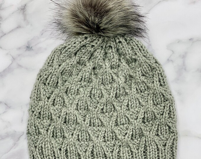 Oxford Road Toque Knitting Pattern Cables Beginner - Etsy