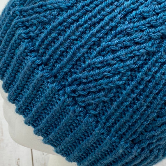 Blueberry Vineyard Knitting Pattern Faux Cables Beginner - Etsy