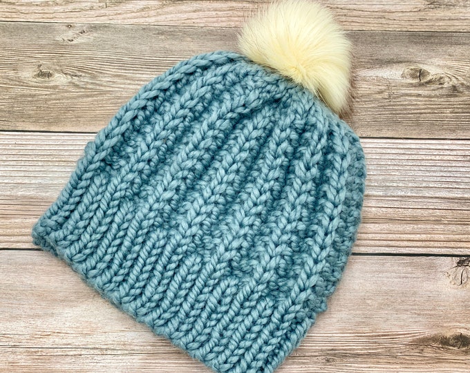 Oxford Road Toque Knitting Pattern Cables Beginner - Etsy