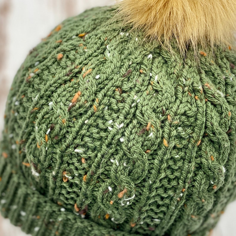 Oxford Road Toque Knitting Pattern Cables Beginner - Etsy