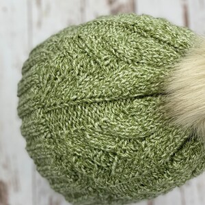 Pyramid Point Cap | Knitting Pattern | Faux Cables | Beginner - Etsy