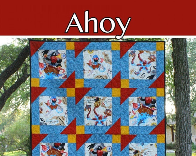 Ahoy Printed Quilt Pattern by Villa Rosa Designs 48 X 64 - Etsy