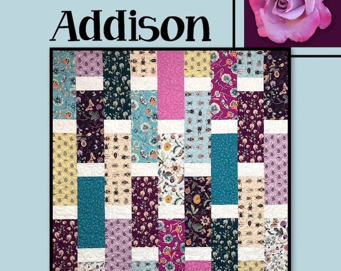 Addison Printed Quilt Pattern by Villa Rosa Designs 54 X 73 - Etsy