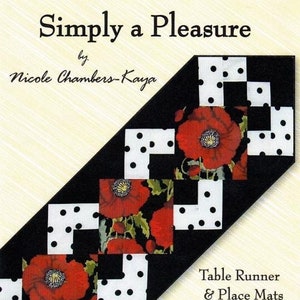 Simply A Pleasure Printed Sewing Pattern for Table Runner 42in X 13 1 ...