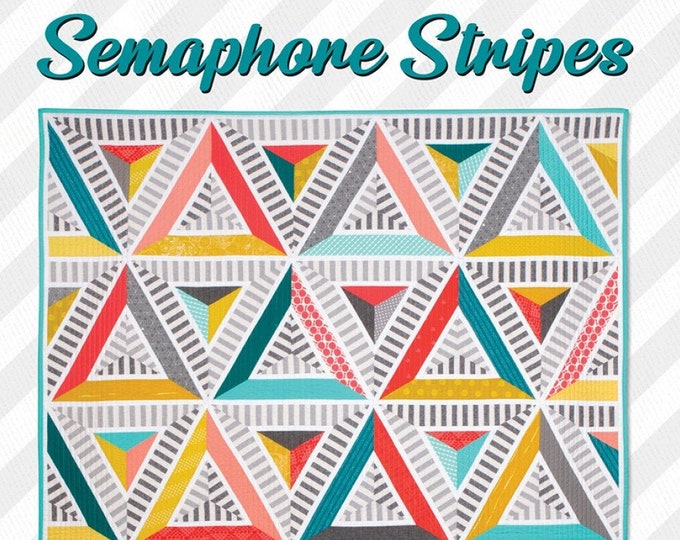 Semaphore Stripes TQL10011- PAPER Pattern-only by Krista Moser - Etsy