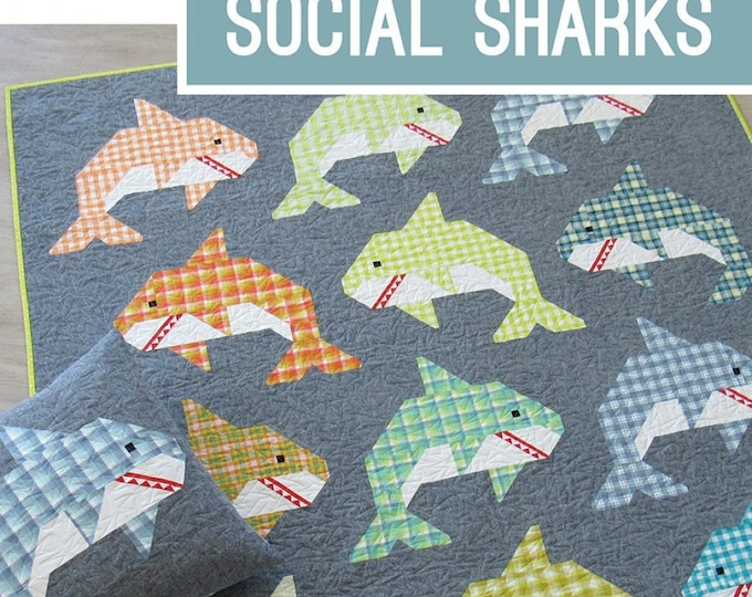 Social Sharks Quilt Pattern EH063 by Elizabeth Hartman Paper Pattern ...