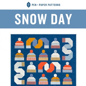 Snow Day Quilt Pattern PPP39 From Pen & Paper Patterns 2 Sizes - Etsy