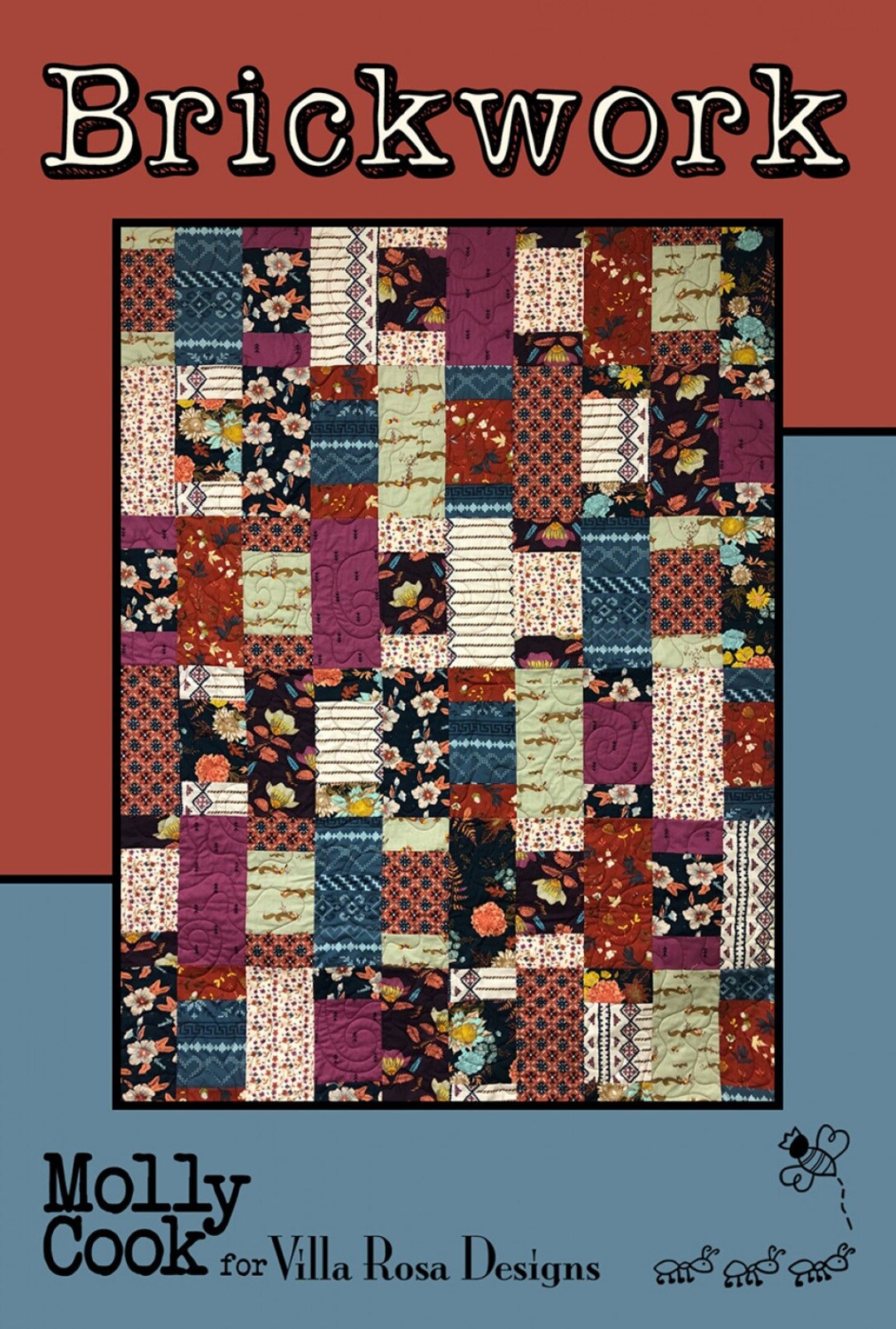 Brickwork Quilt Pattern Villa Rosa Designs Finished 45 X 60 - Etsy