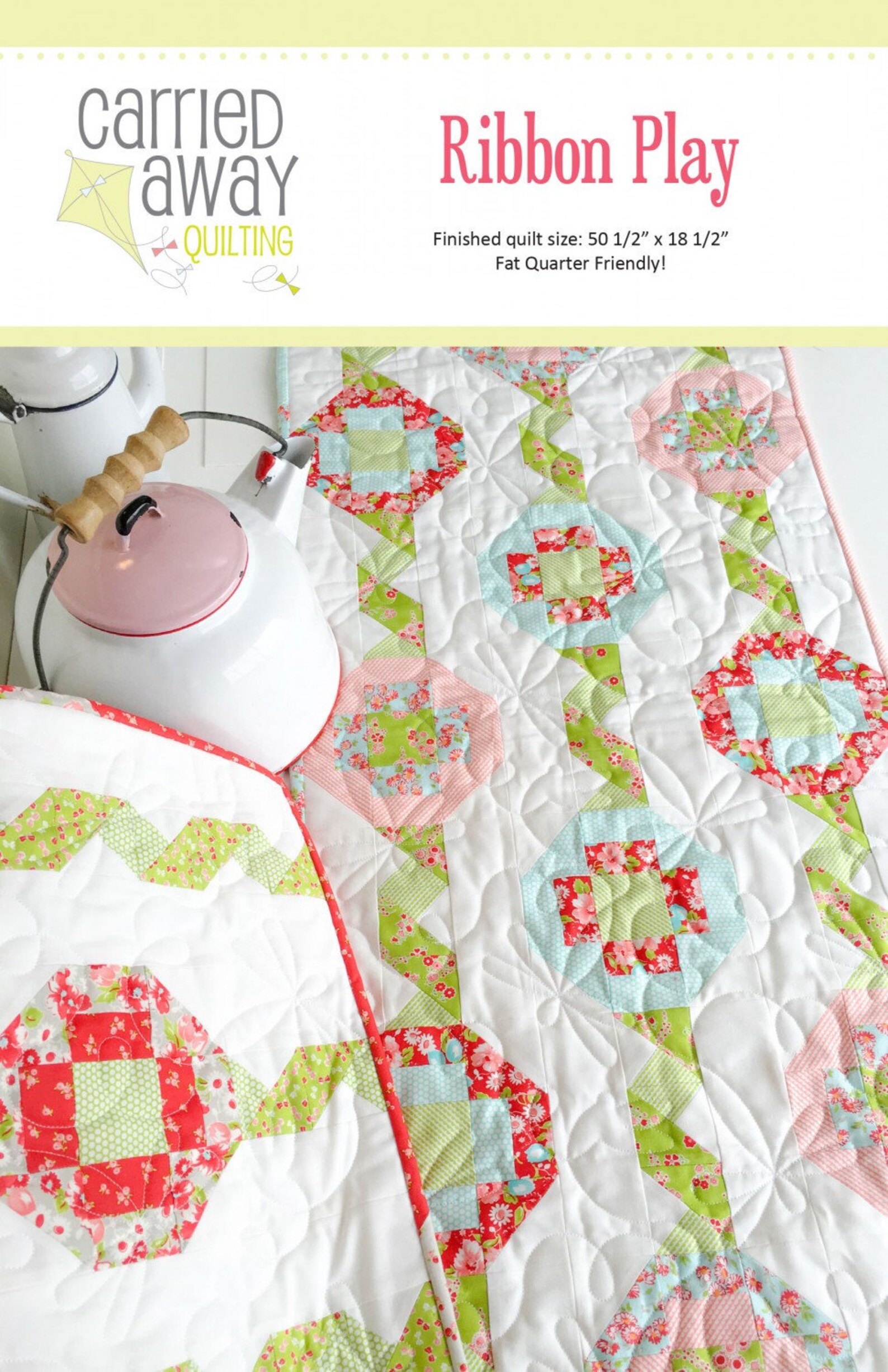 Ribbon Play Quilt Pattern by Carried Away Quilting CAQ-005 - Etsy