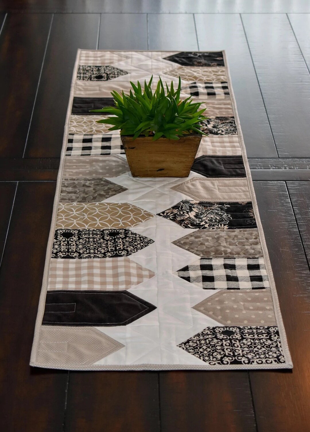 At Home Table Runner Paper Pattern Only by Andrea Mccoleman - Etsy