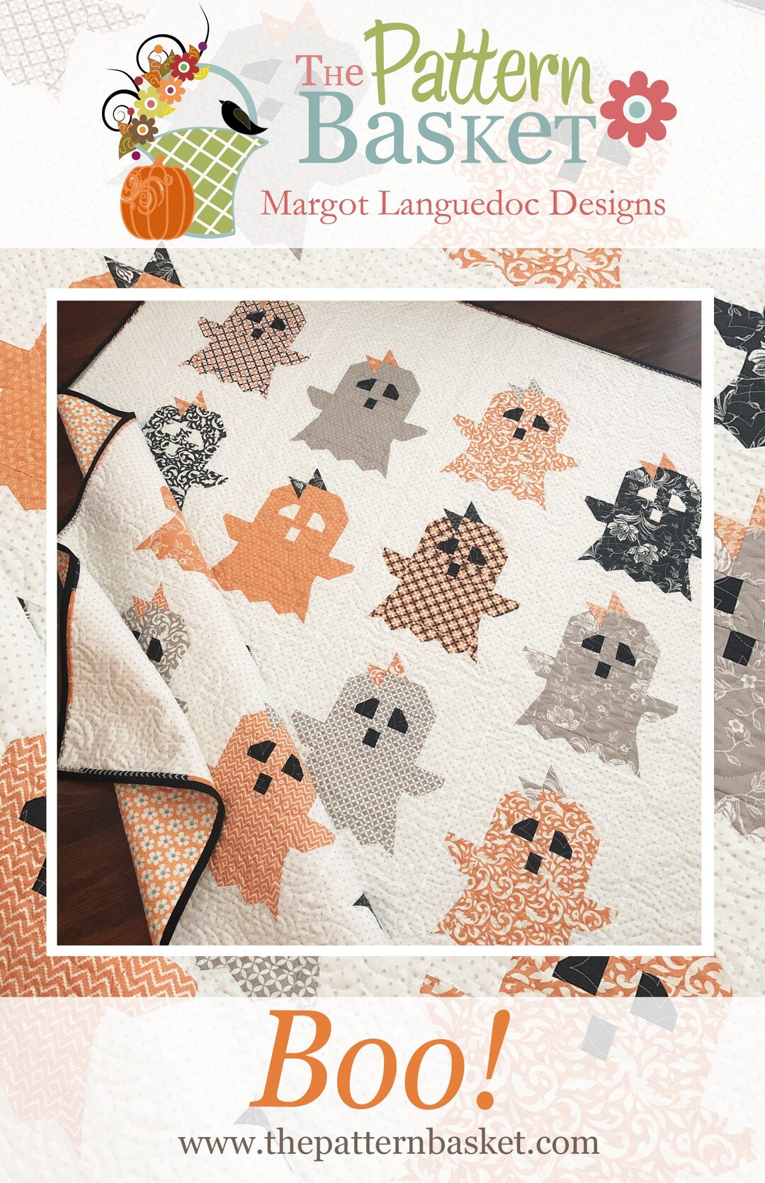 Boo! Quilt Pattern TPB1910 by the Pattern Basket, Margot Designs Paper ...