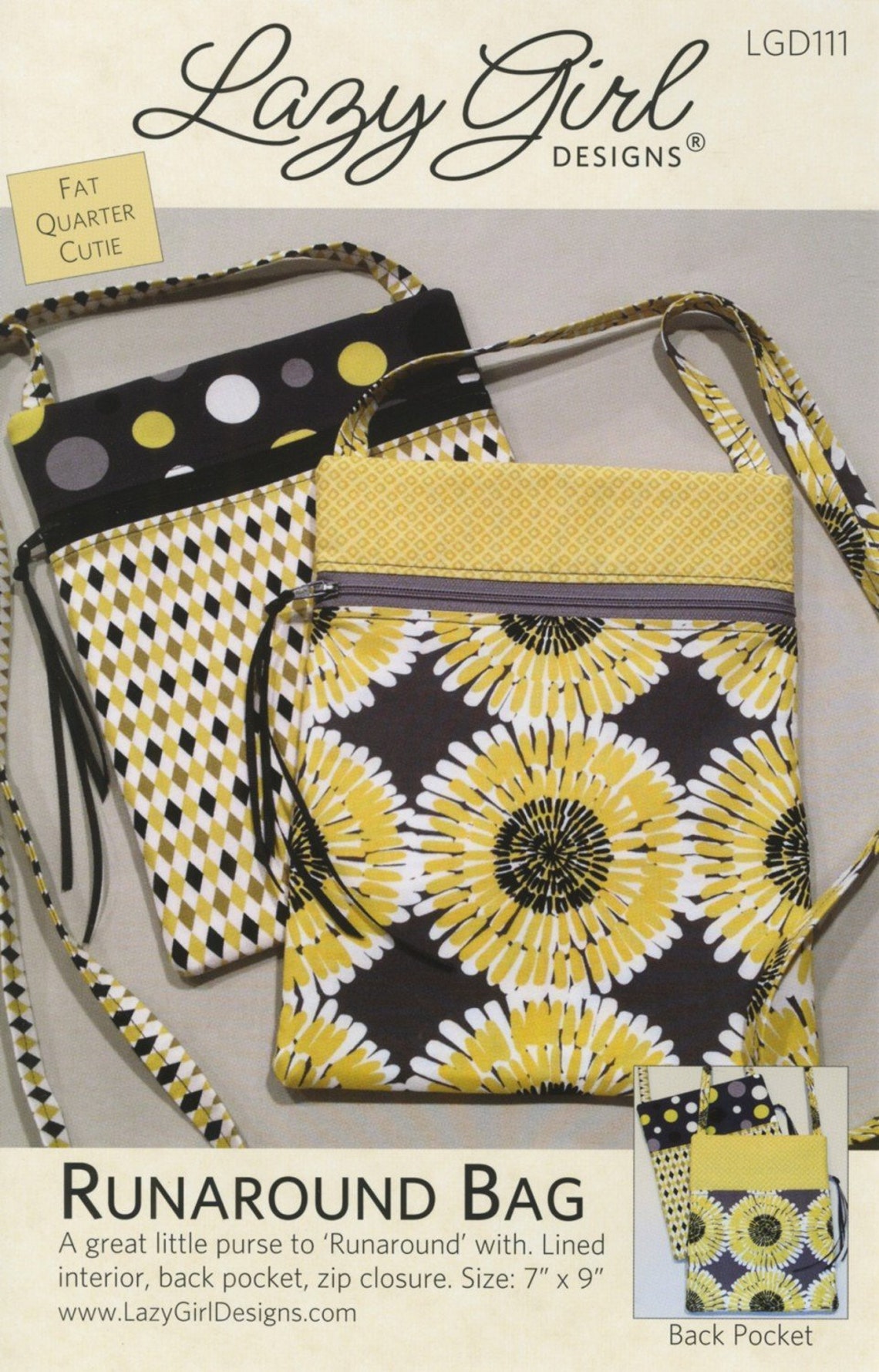 Runaround Bag Pattern From Lazy Girl Designs LGD111 - Etsy