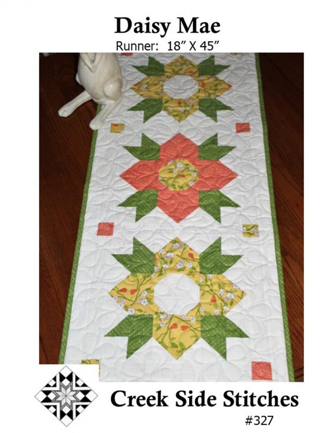 Daisy Mae Table Runner Pattern CSS327 by Creek Side Stitches - Etsy