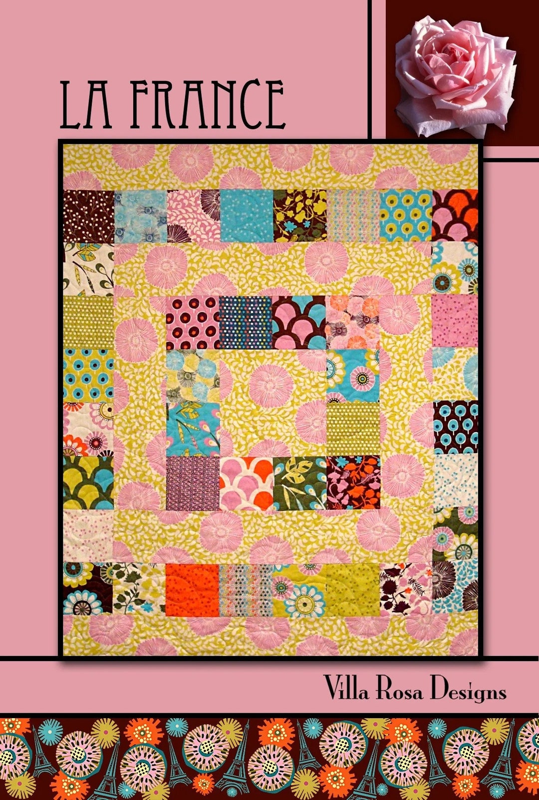La France Quilt Pattern Villa Rosa Designs Finished 36 X 45 - Etsy