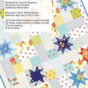 Catalina Stars Printed Quilt Pattern FTQ 1651 Only by Fig Tree Quilts ...