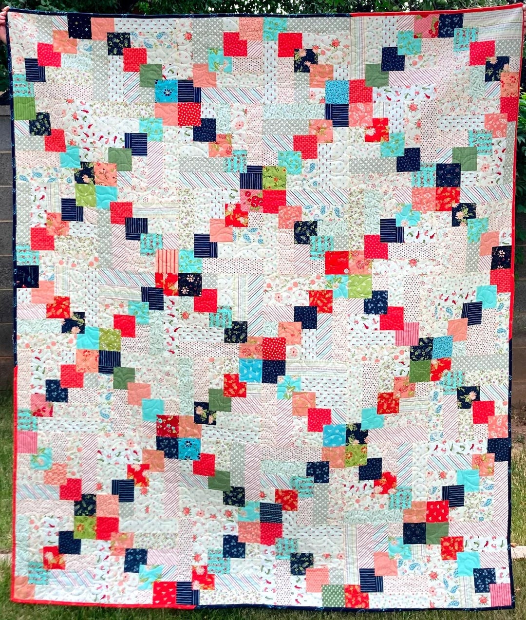 Stacked Squares Quilt Pattern by Melissa Corry HQ132 for Happy Quilting Multi Sizes - Etsy